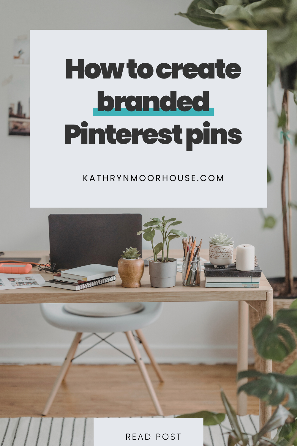Create branded Pinterest pins for your clients.